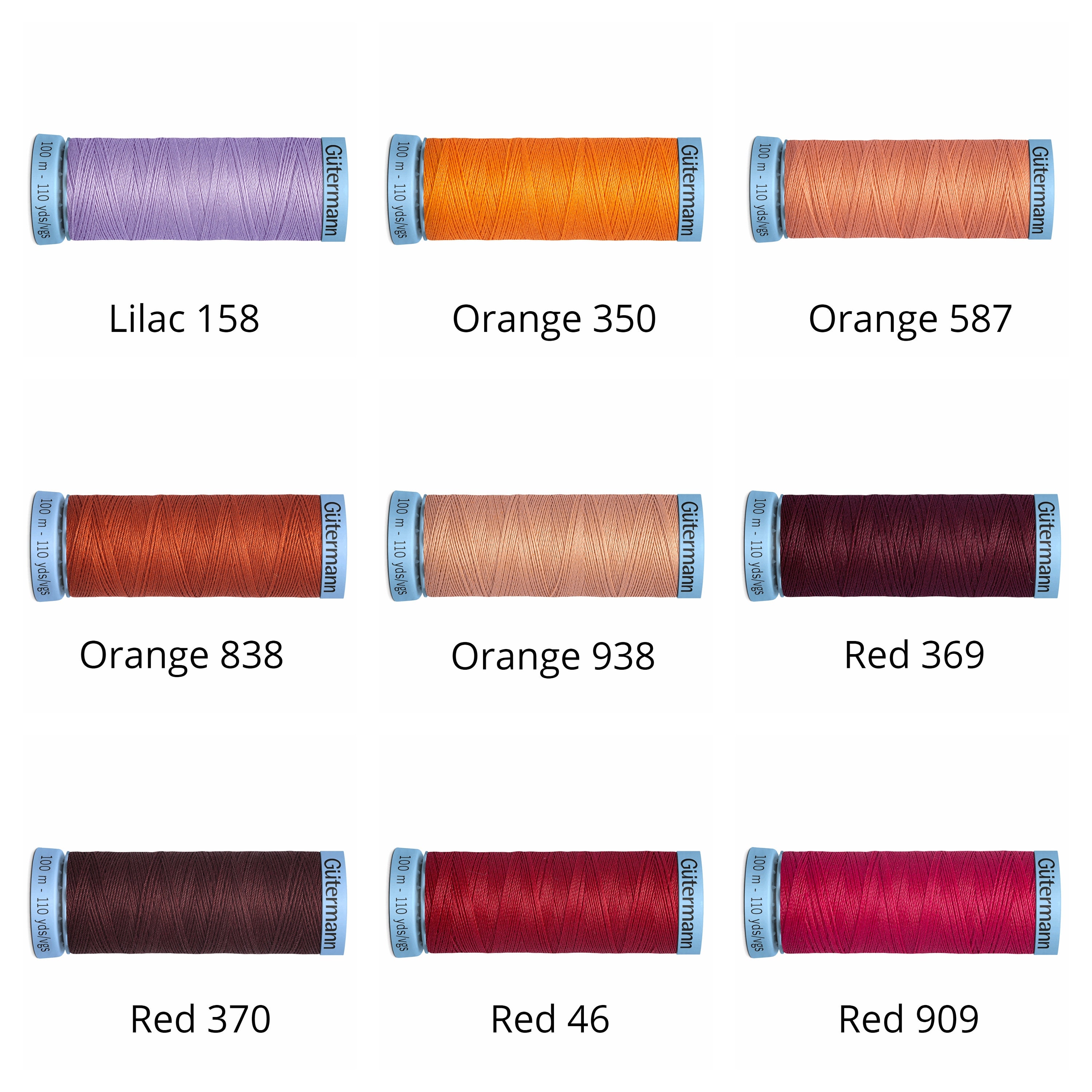 Gutermann Silk Thread 100m Reels - Etsy UK