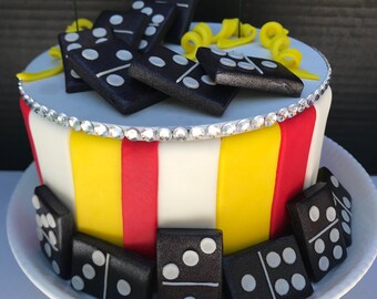 Edible Fondant Game Night Cake Toppers - Etsy