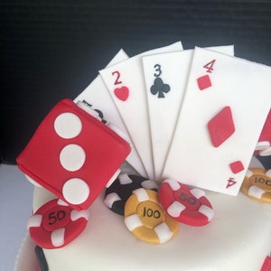 Edible Fondant Game Night Cake Toppers - Etsy