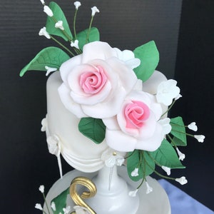 Gorgeous Edible Sugar Paste Roses - Etsy