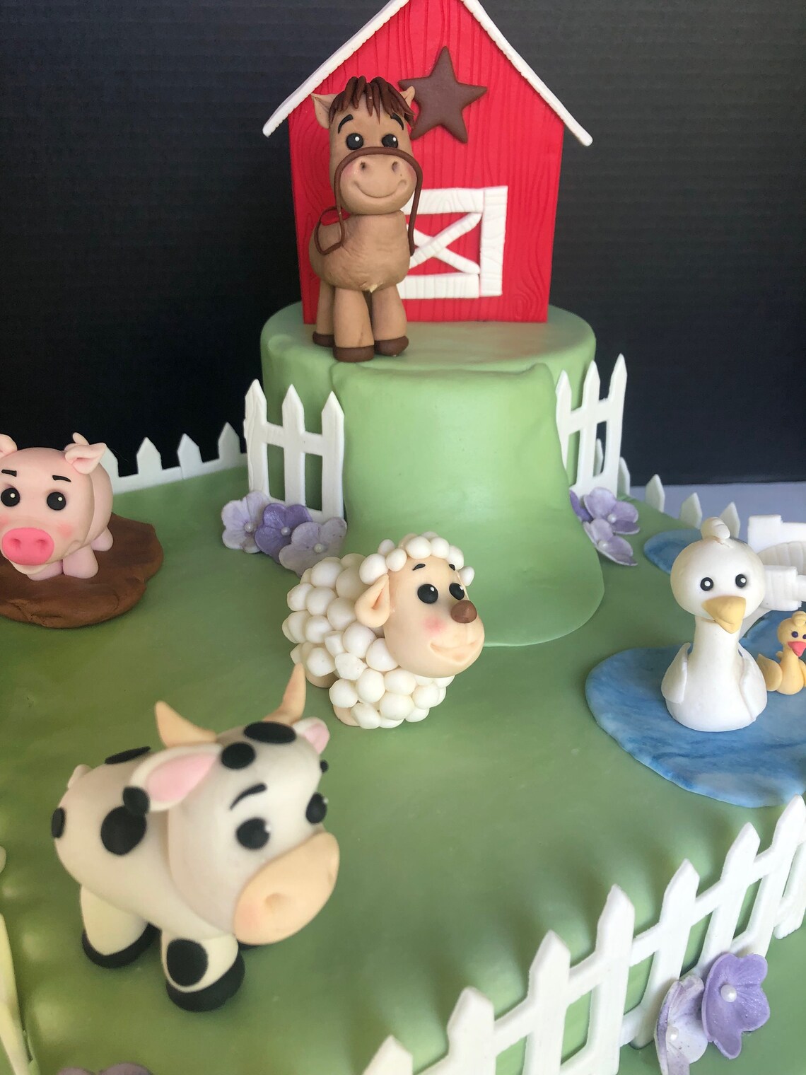 Edible Fondant Farm Animals and Barn - Etsy