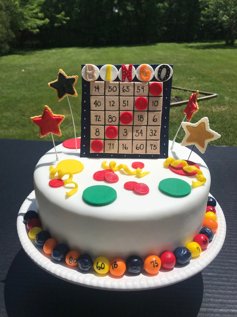 Edible Fondant Bingo Game Topper - Etsy