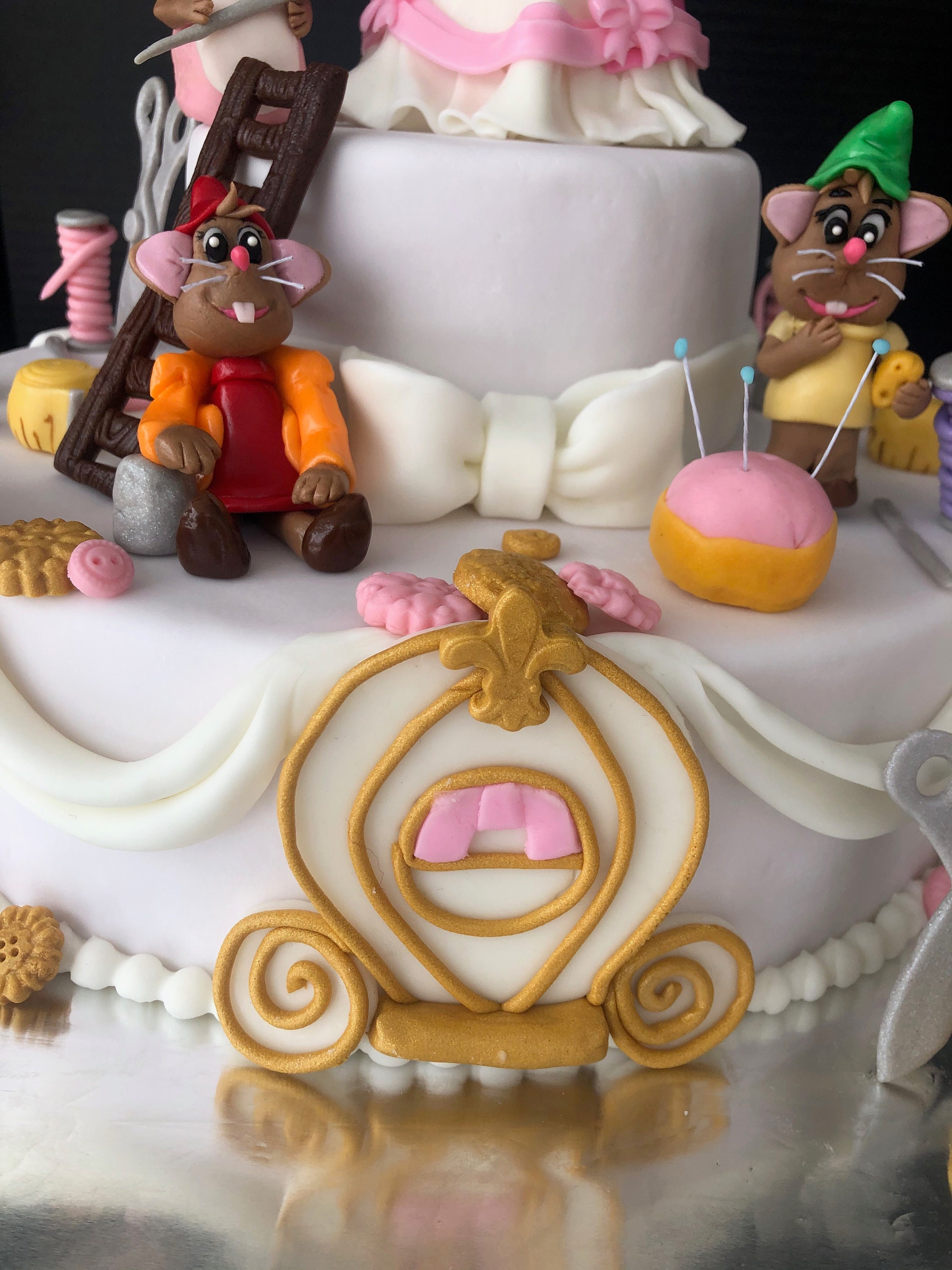 Edible Fondant Mice Friends Making the Perfect Dress - Etsy