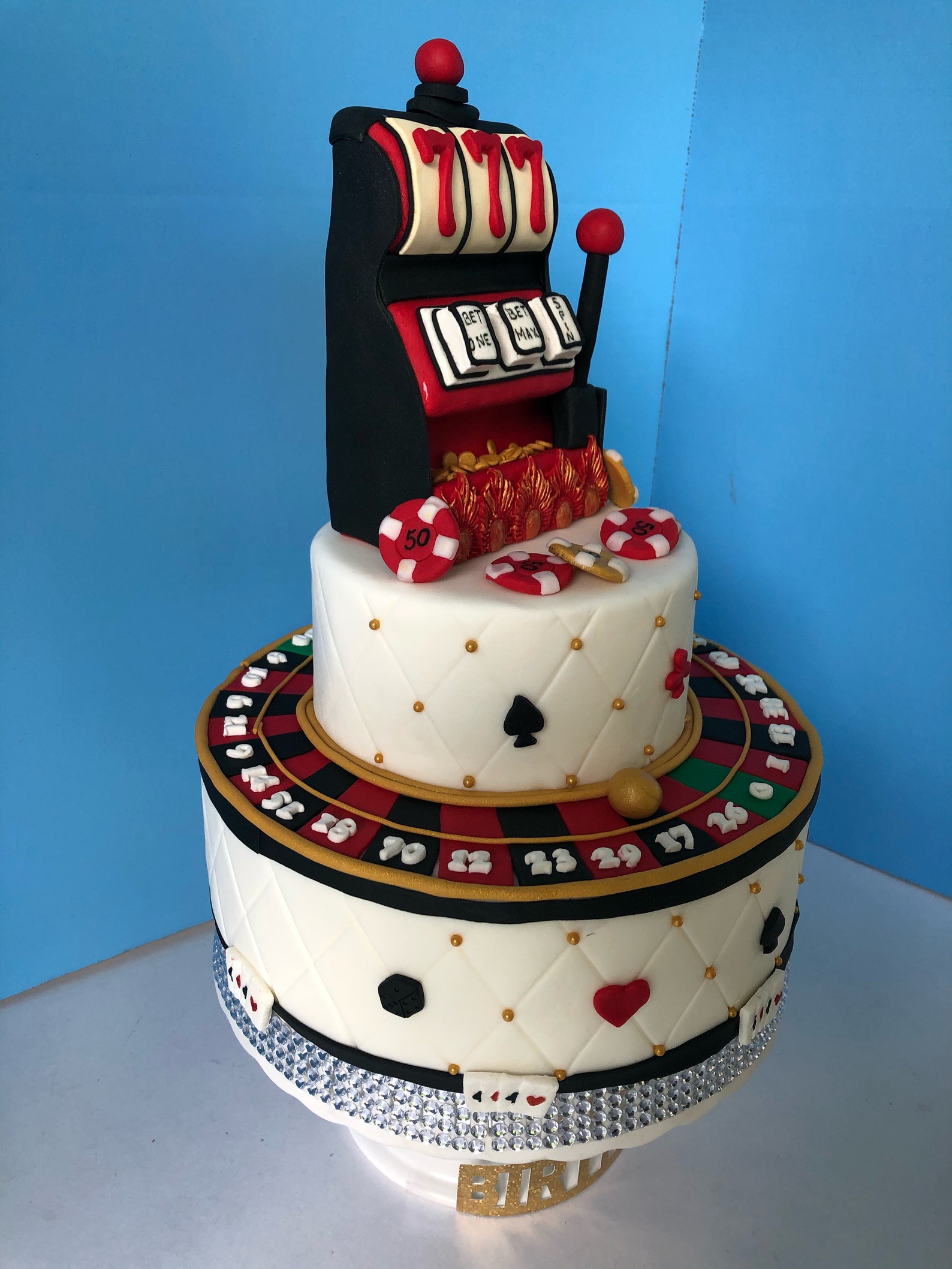 Edible Fondant Slot Machine and Roulette Wheel | Etsy