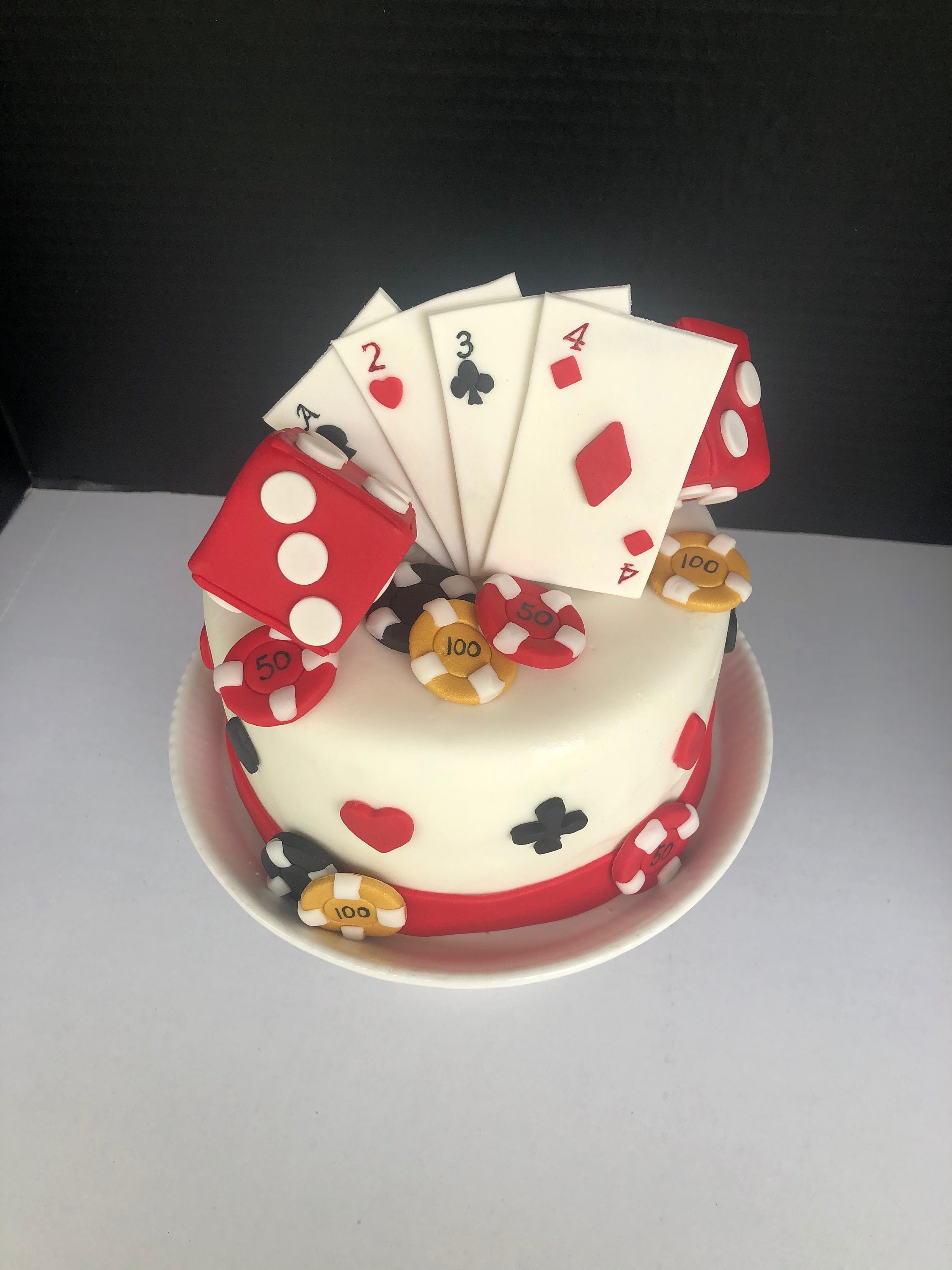 Edible Fondant Game Night Cake Toppers - Etsy