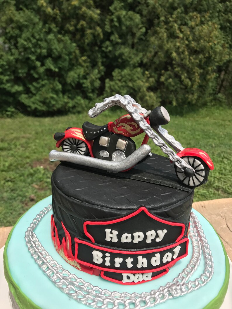 Edible Sugar Paste Motorcycle - Etsy