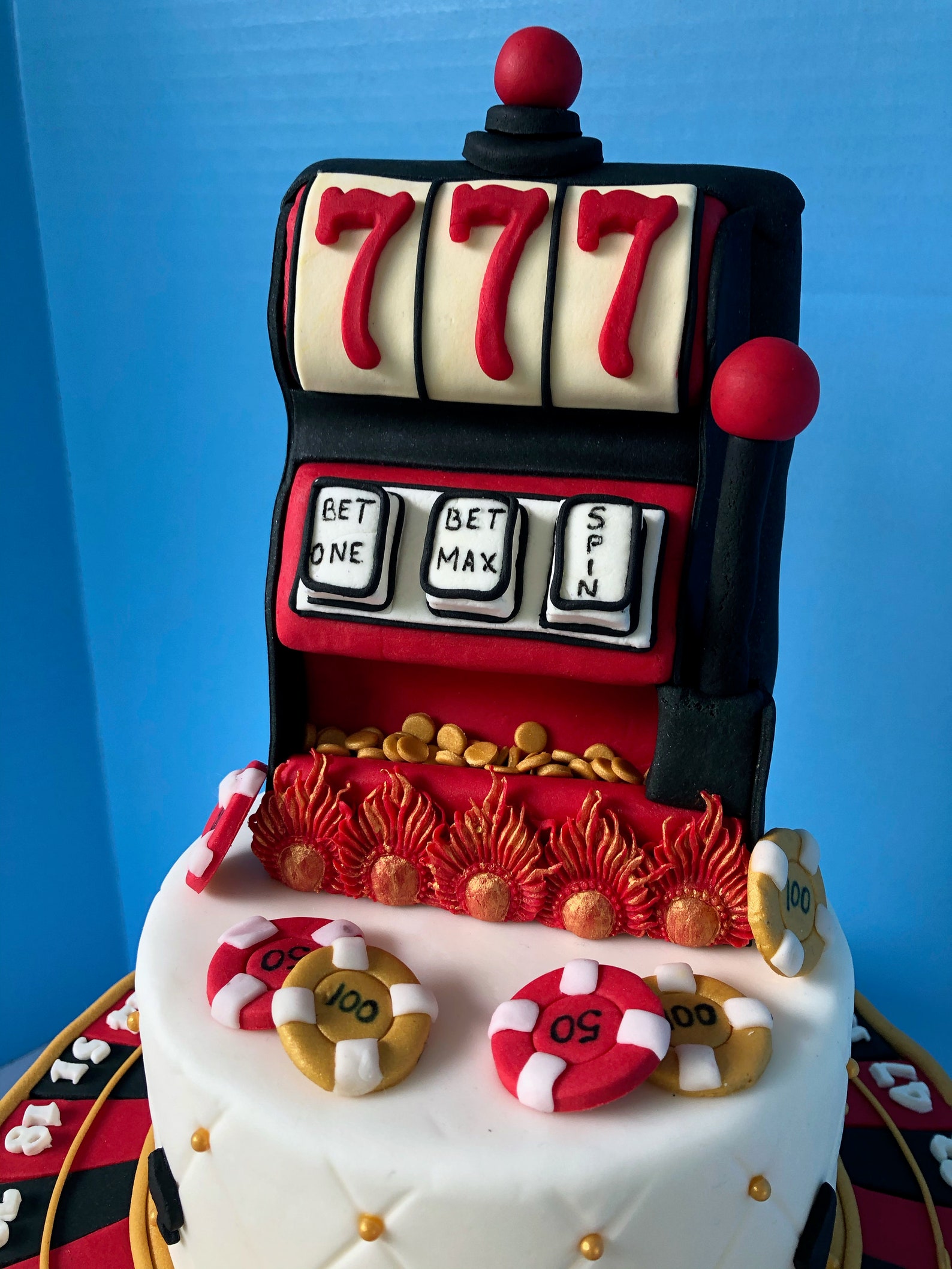 Edible Fondant Slot Machine and Roulette Wheel | Etsy