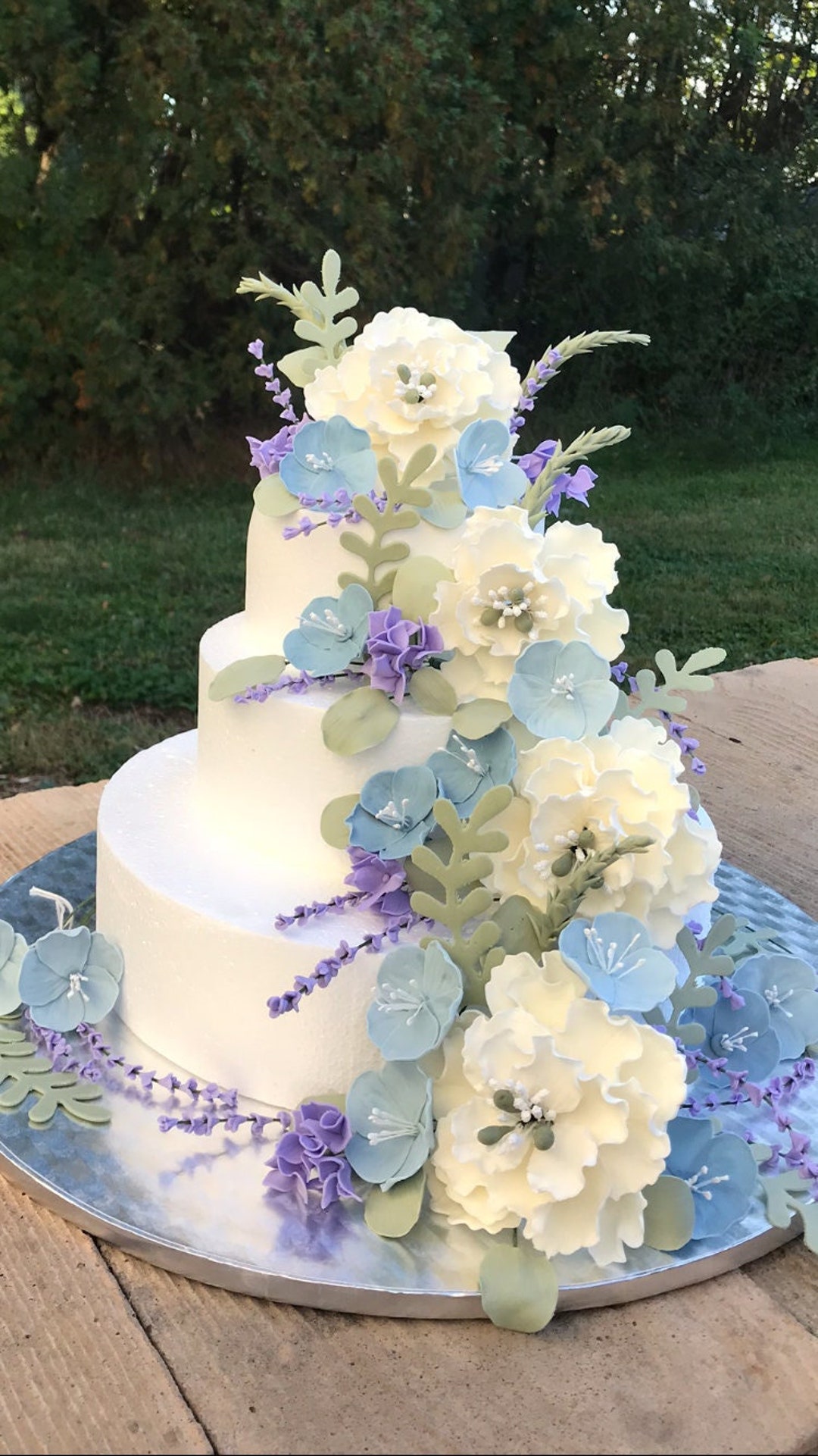 Edible White Peonies, Blue Wild Flowers, Lavender - Etsy