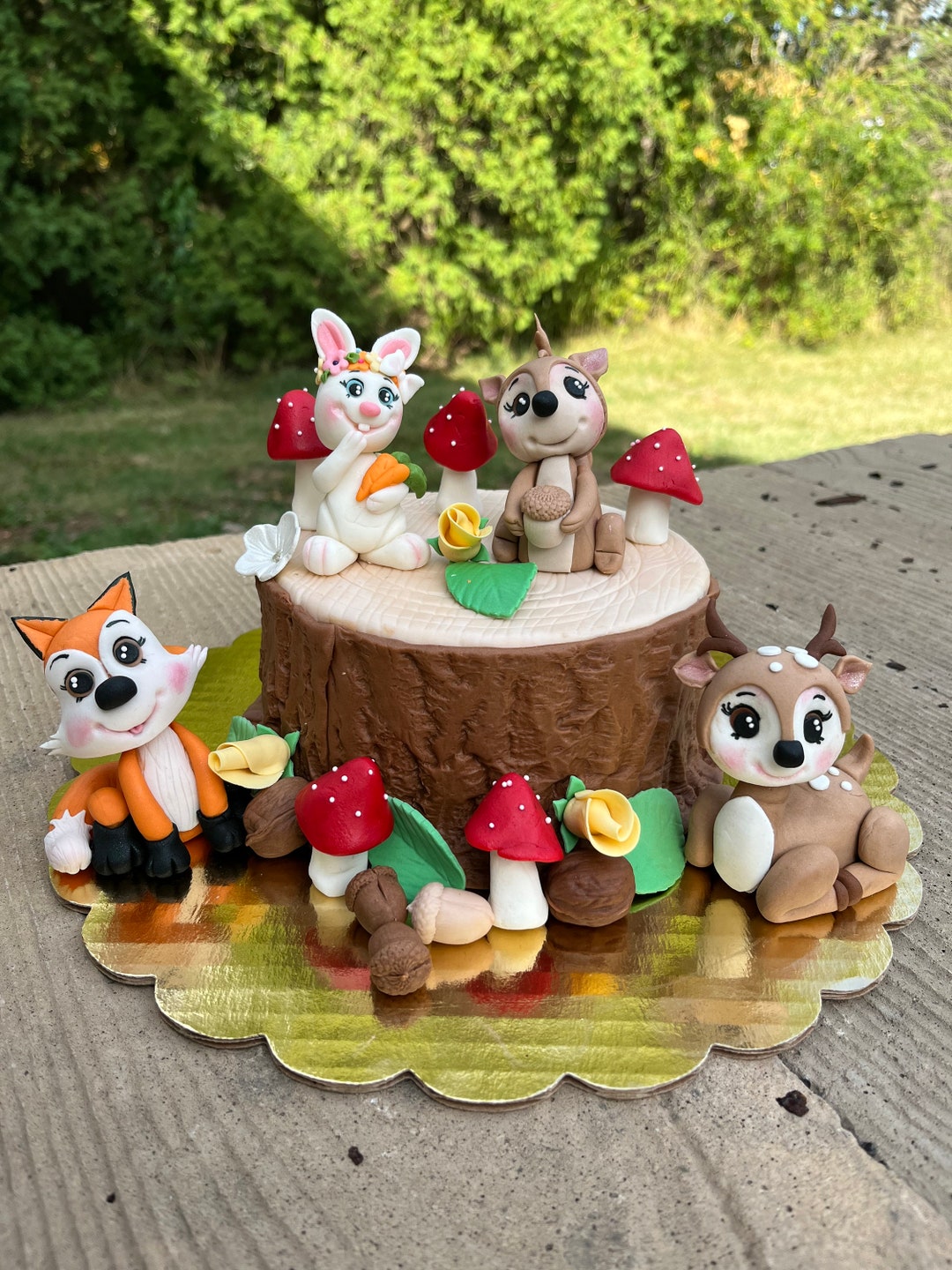 Adorable Edible Fondant Woodland Animals - Etsy