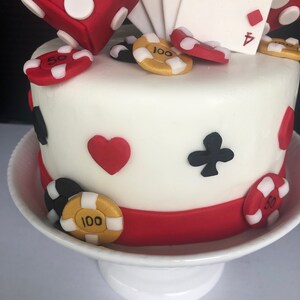 Edible Fondant Game Night Cake Toppers - Etsy