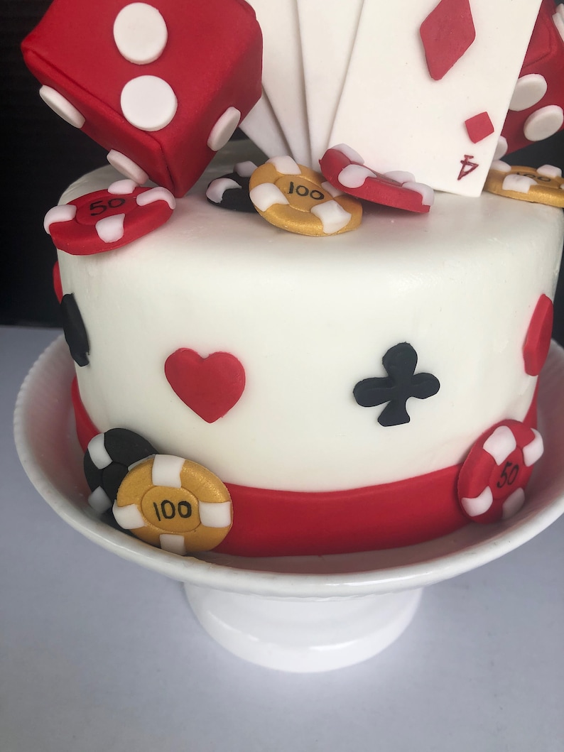 Edible Fondant Game Night Cake Toppers - Etsy