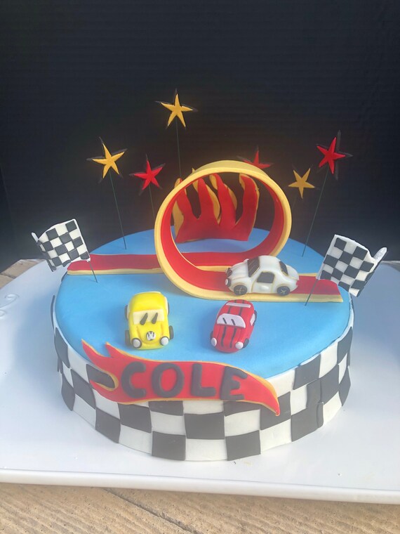 Edible Fondant Race Cars | Etsy