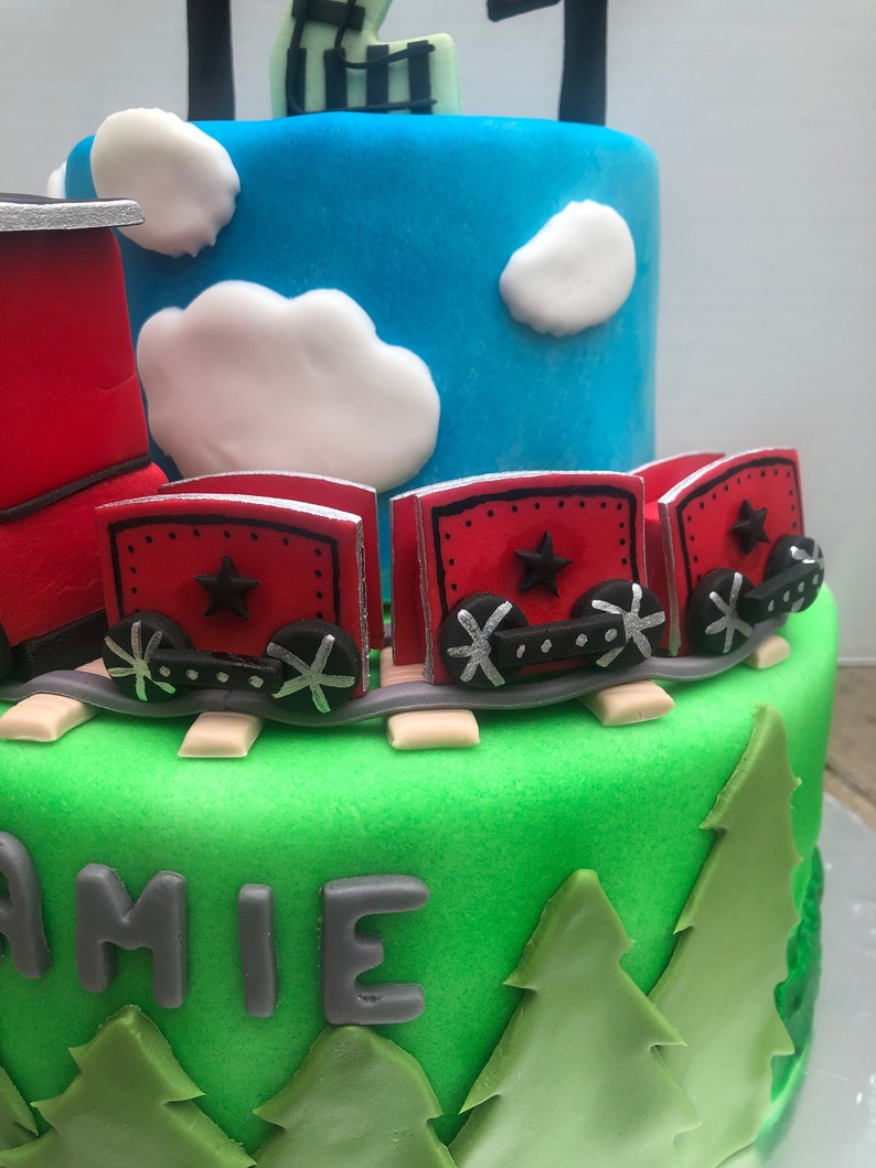 Edible Fondant Train Set - Etsy