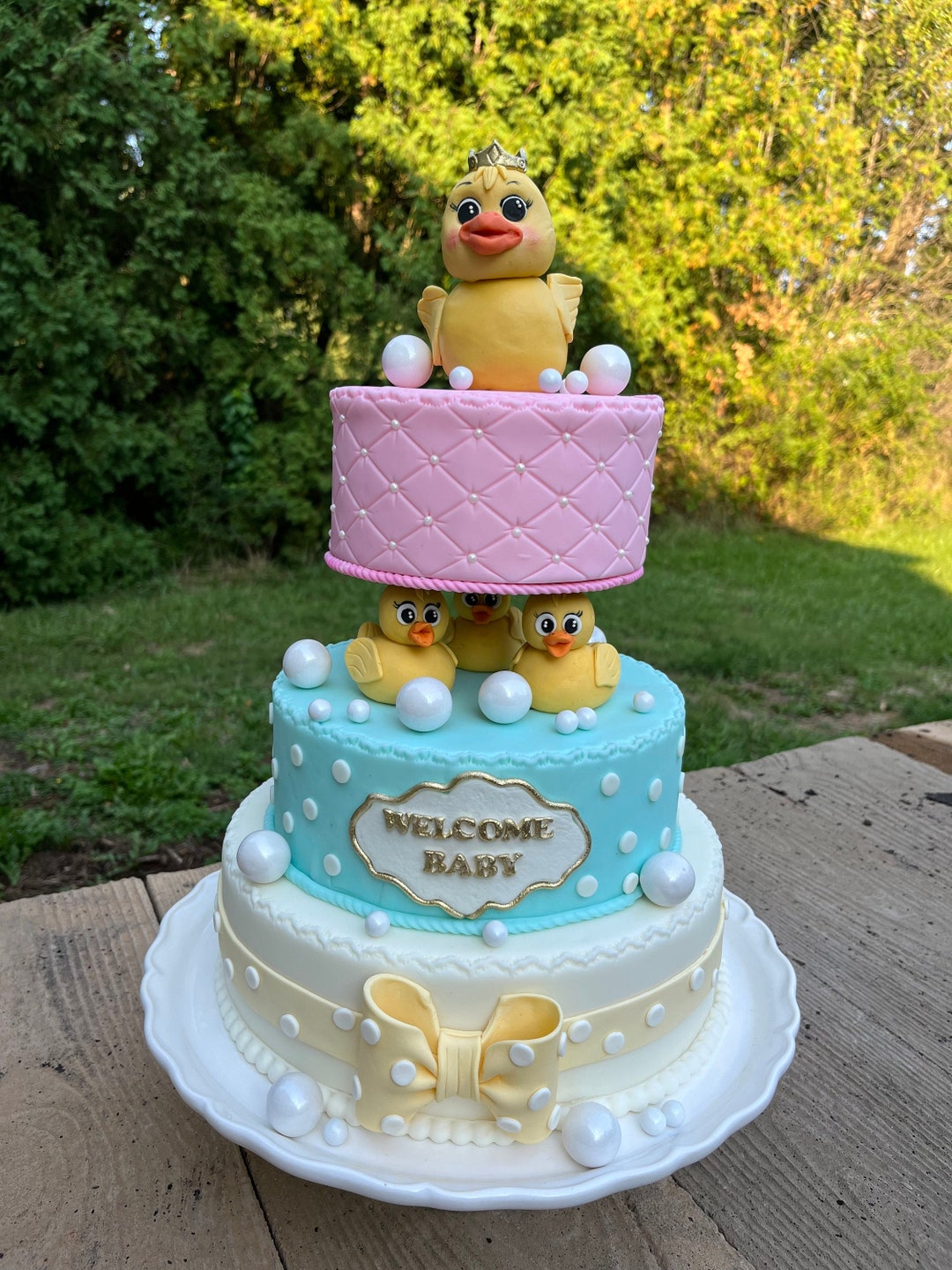 Precious Edible Fondant Duck - Etsy