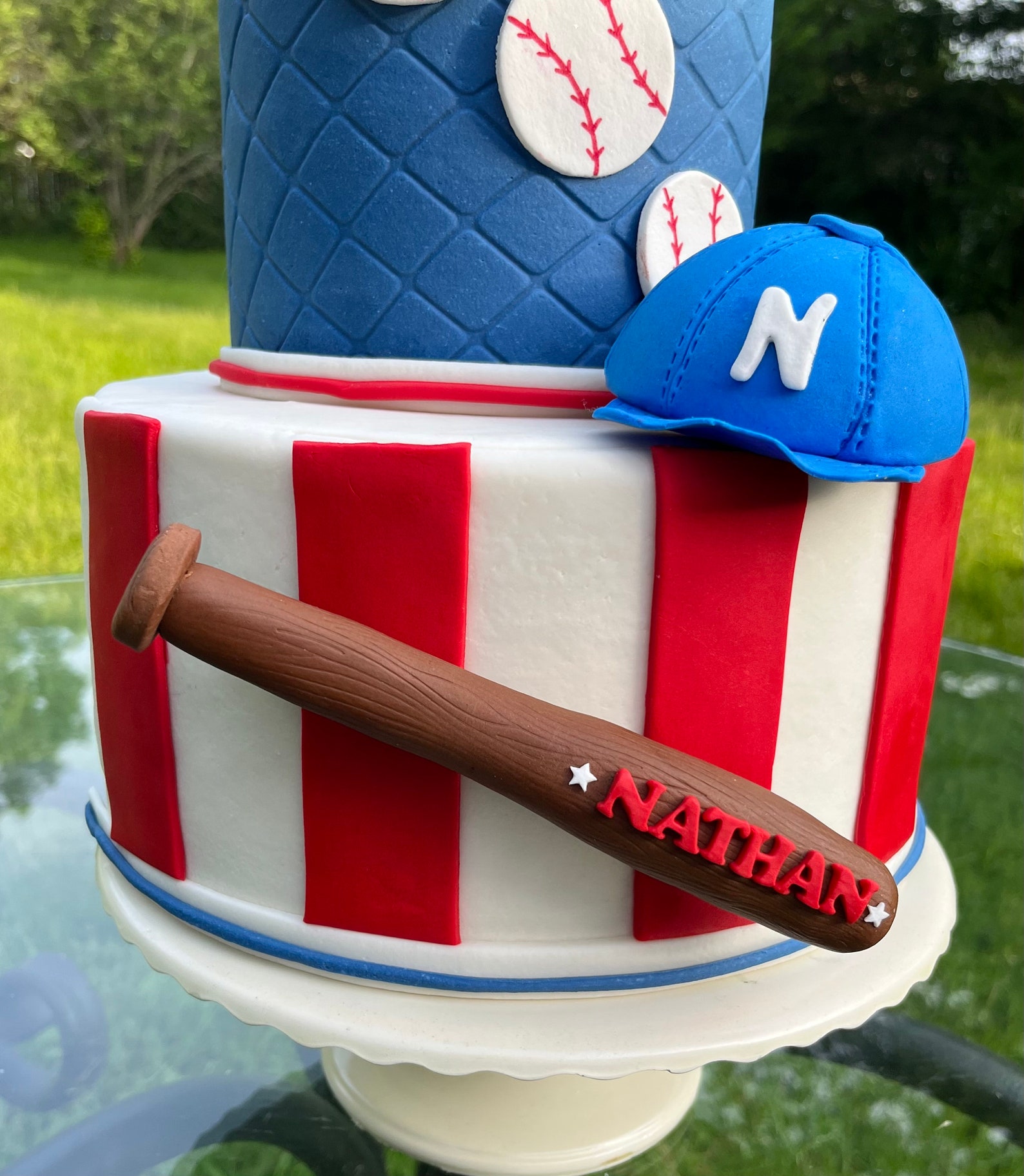 Edible Fondant Baseball Glove, Baseball, Bat and Cap - Etsy