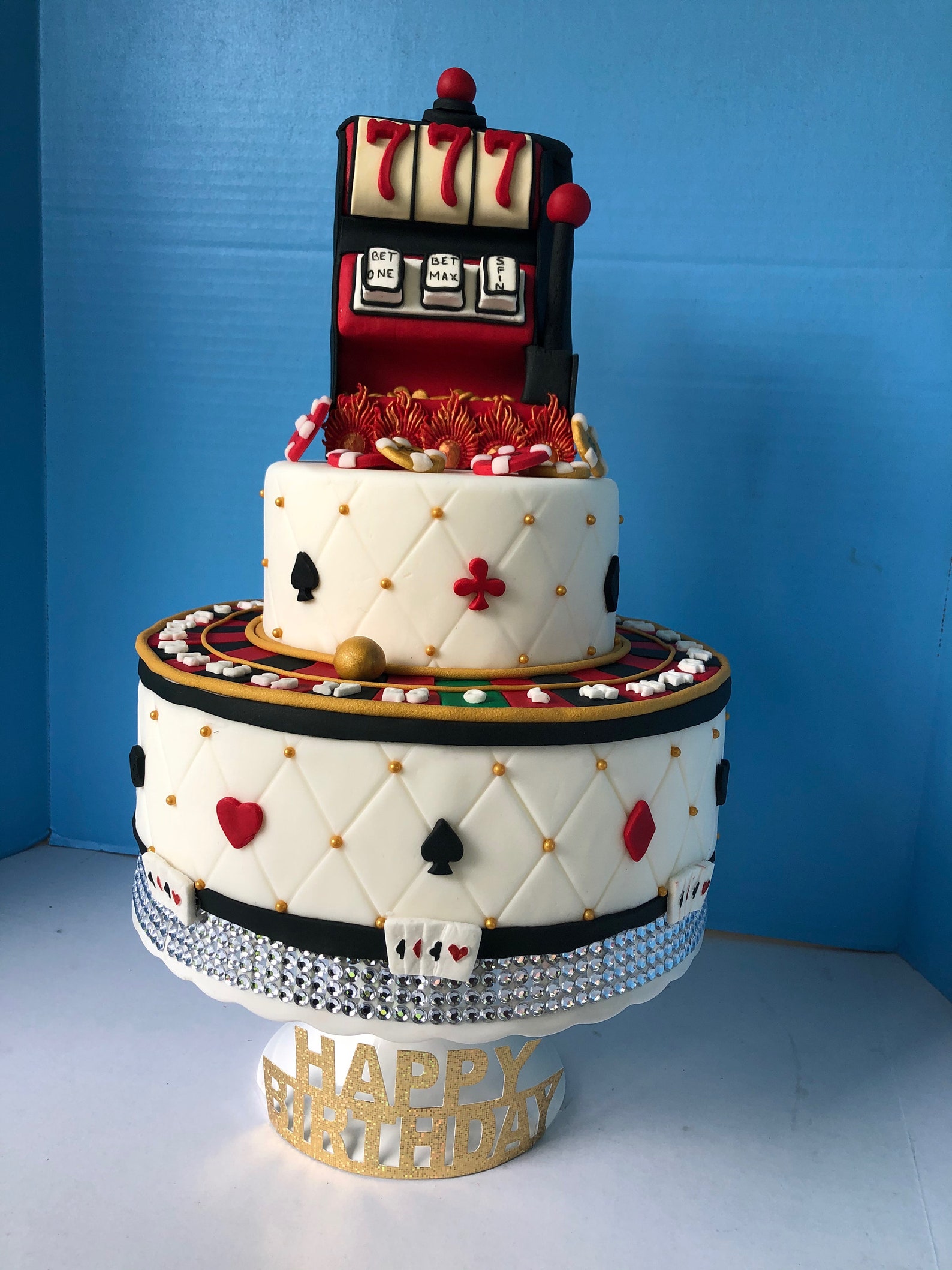 Edible Fondant Slot Machine and Roulette Wheel - Etsy