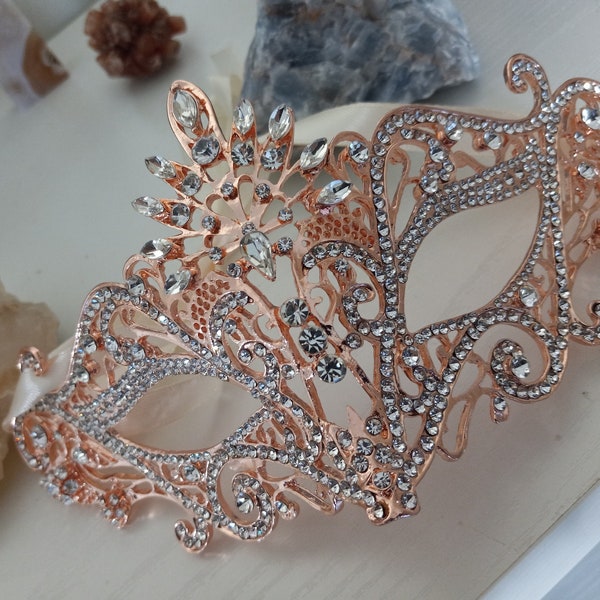 Rhinestone Mask - Etsy