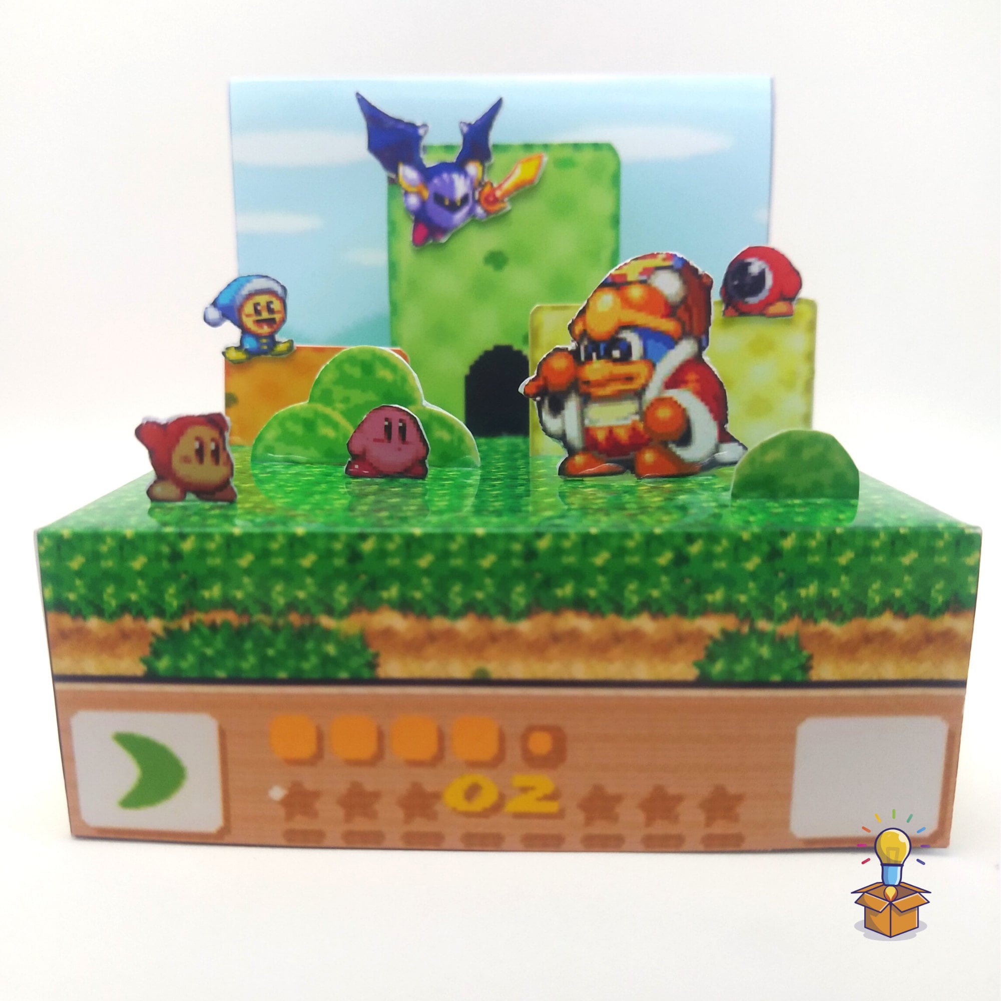 Kirby | 3D Diorama Cube | TEMPLATE - Etsy