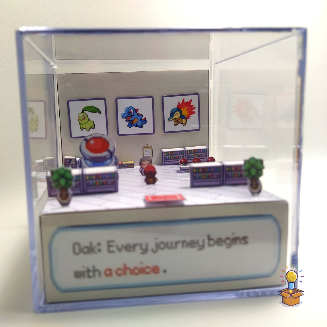 Pokemon 2th Generation 3D Diorama Cube TEMPLATE - Etsy