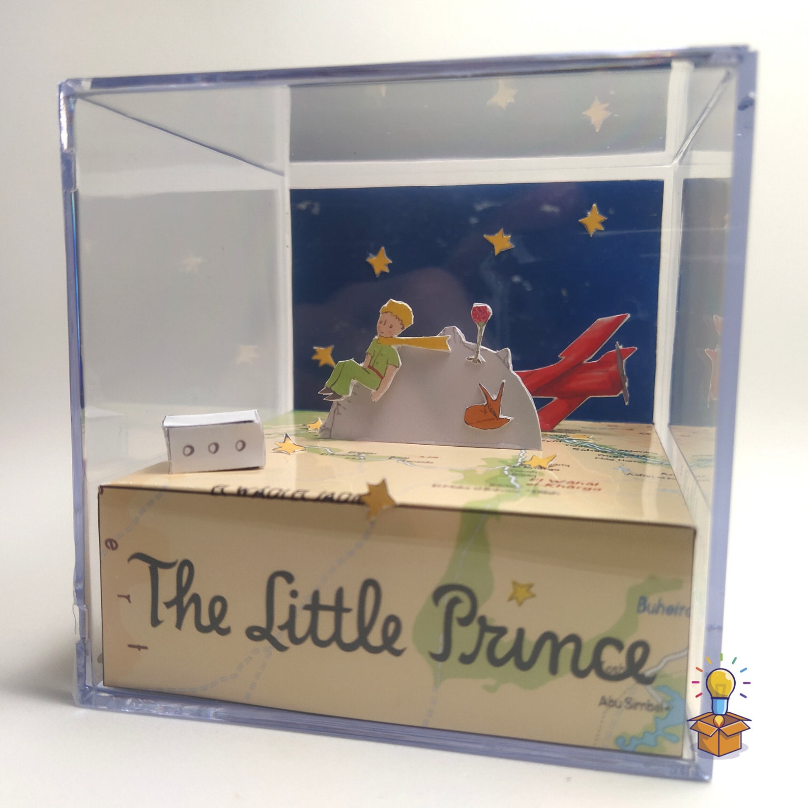 The Little Prince – Le Petit Prince | 3D Diorama Cube | TEMPLATE - Etsy