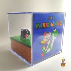 Super Mario World | 3D Diorama Cube | TEMPLATE - Etsy