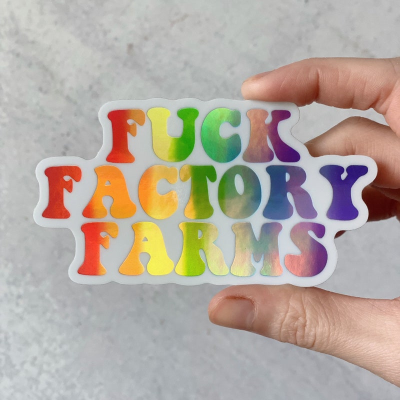 Activist Vegan Stickers - Etsy