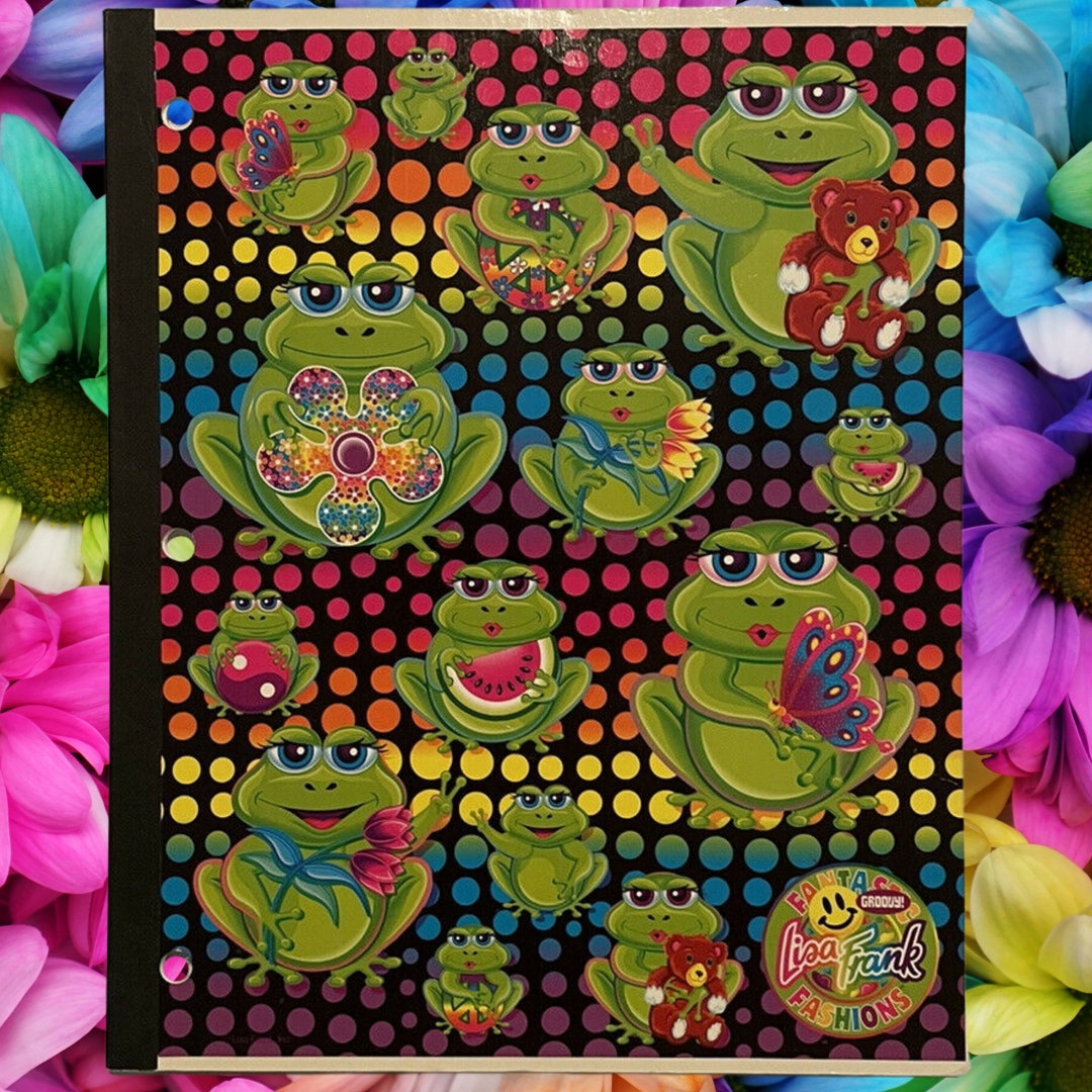 90s Vintage Lisa Frank Fantastic Fashions Groovy Frogs W - Etsy