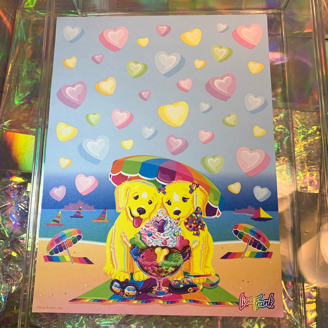 One Mint Vintage Lisa Frank Yellow Labrador / Retriever Lovers - Etsy