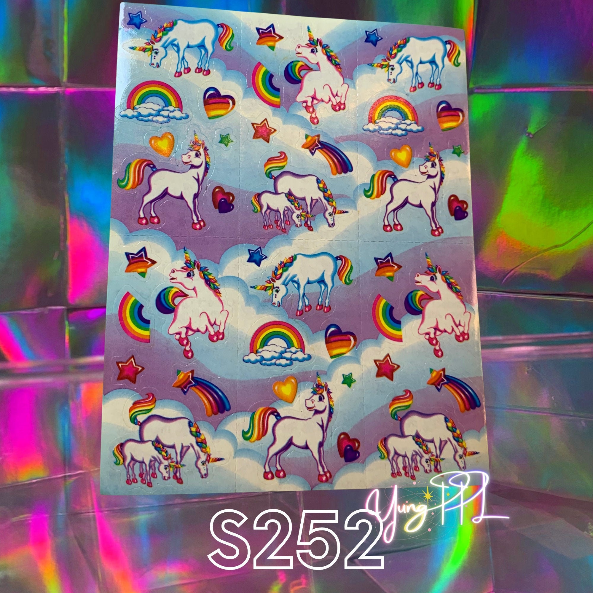 Vintage Lisa Frank Beach Towel Unicorns Stars Rainbows 90s Markie hajj ...