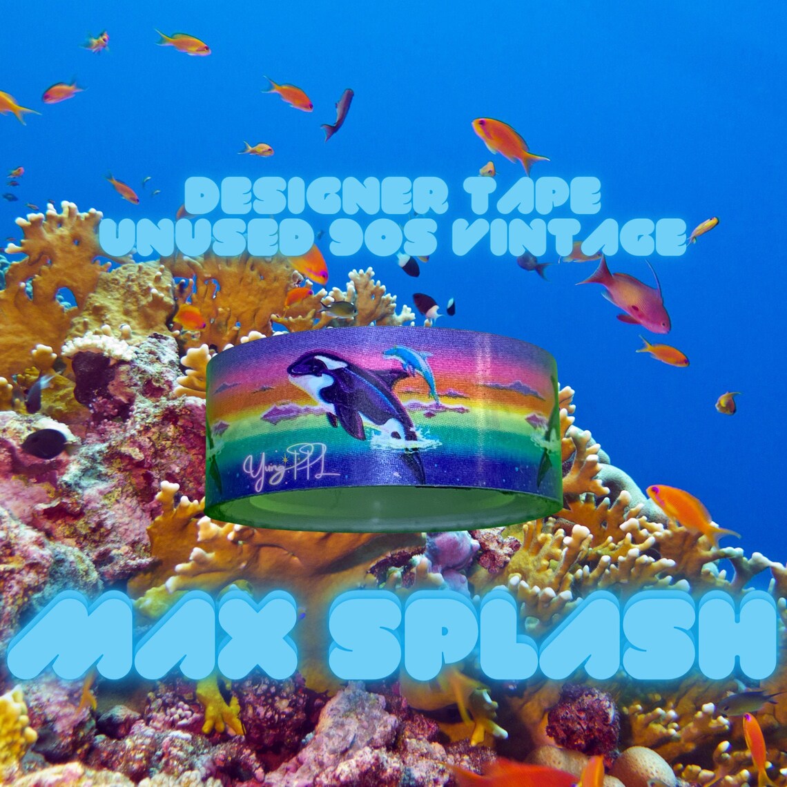 Vintage 90s Lisa Frank MAX SPLASH Tape Express Designer Tape | Etsy