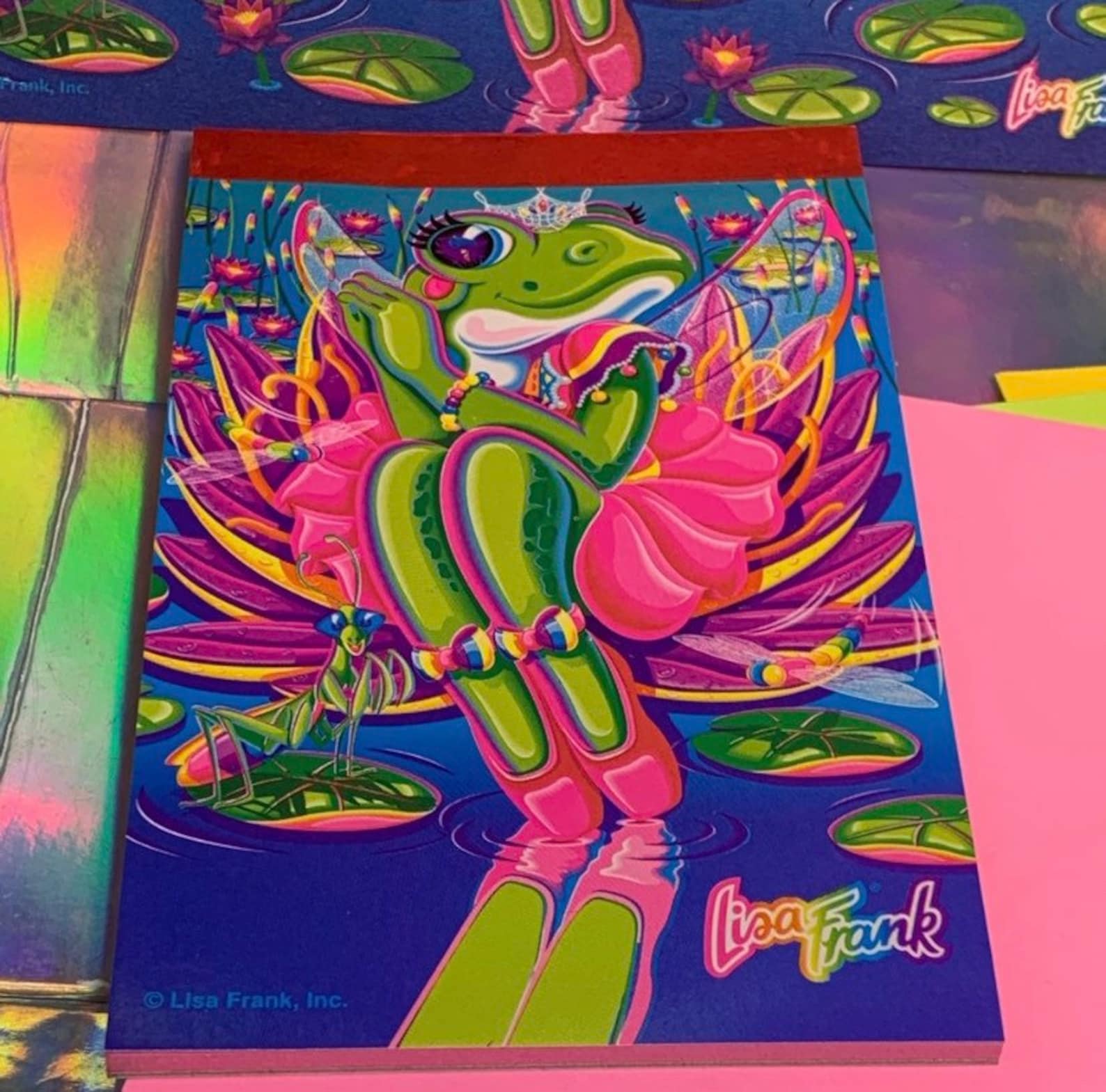 90s Vintage Lisa Frank Frog Princess on Lily Pads Stationery - Etsy UK
