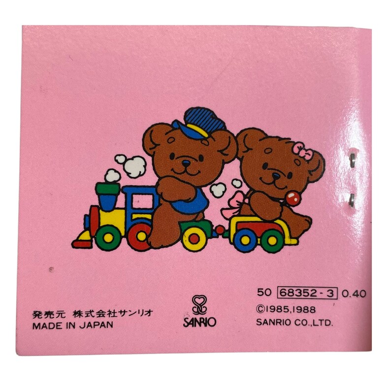 80s Vintage Sanrio Robear & Robearta Mini Sticker Book - Etsy