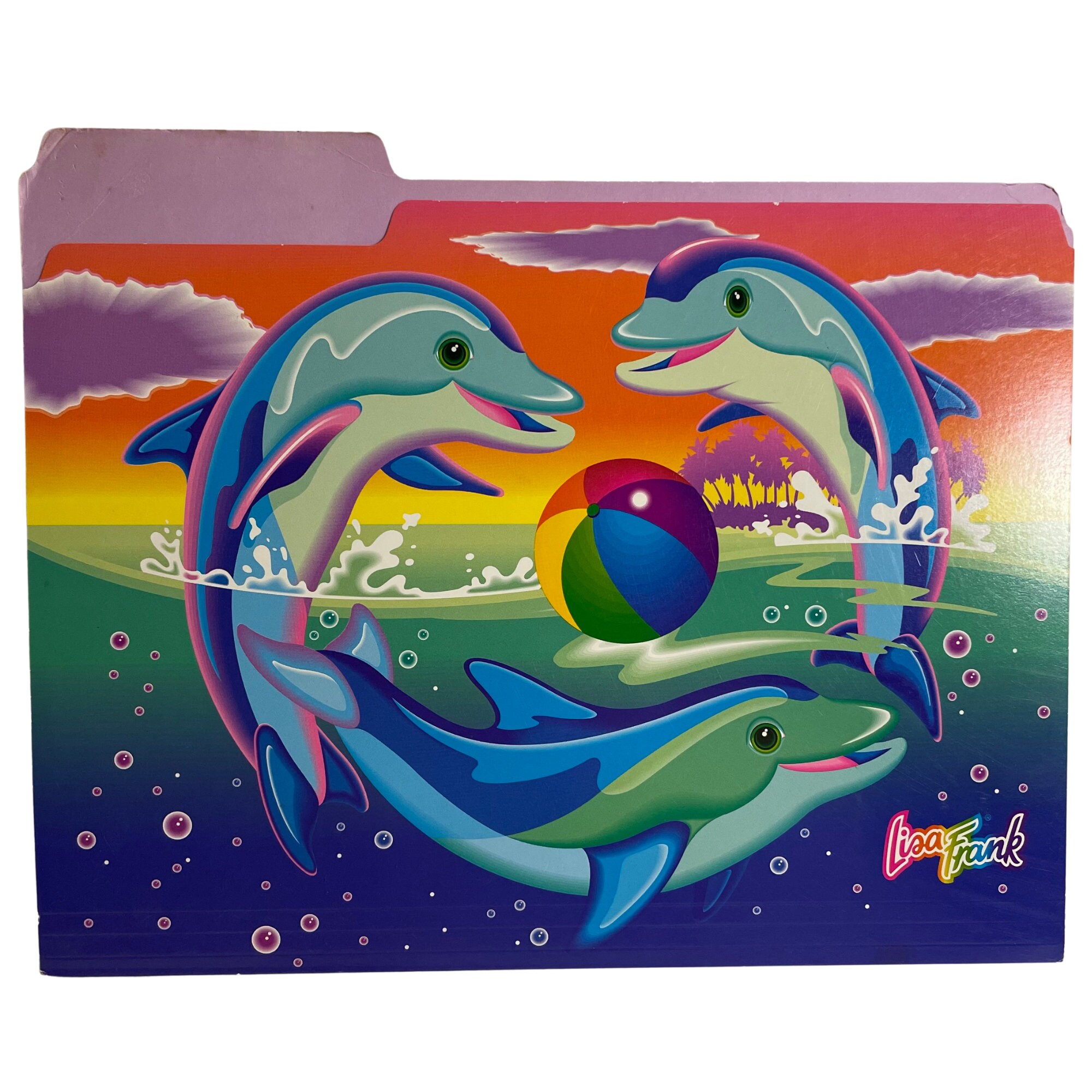 90s Notebook With Dolphins