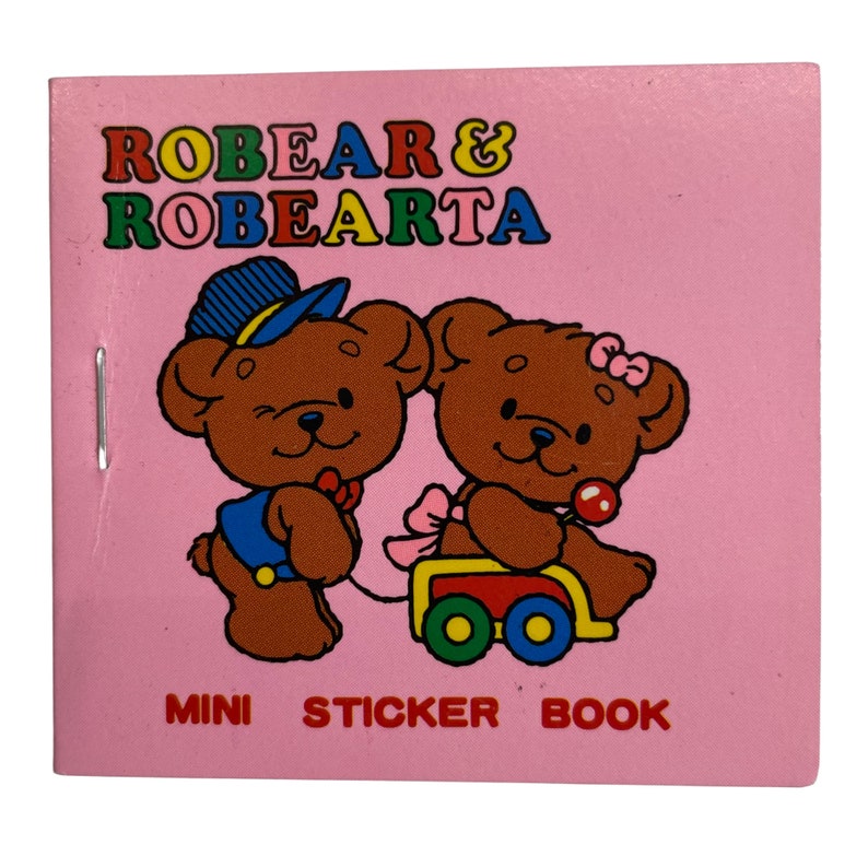 80s Vintage Sanrio Robear & Robearta Mini Sticker Book - Etsy