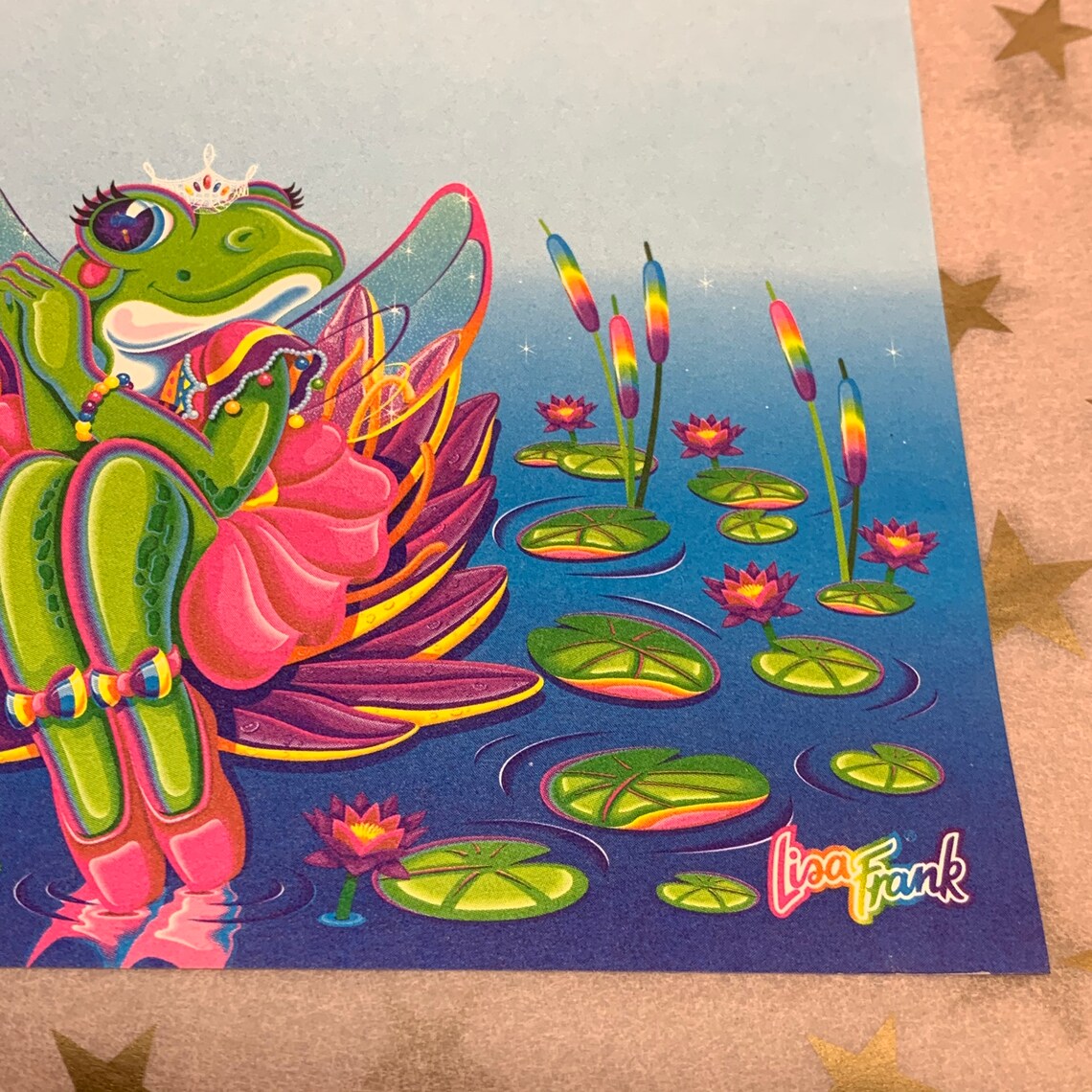 90s Vintage Lisa Frank Frog Princess on Lily Pads Stationery - Etsy UK