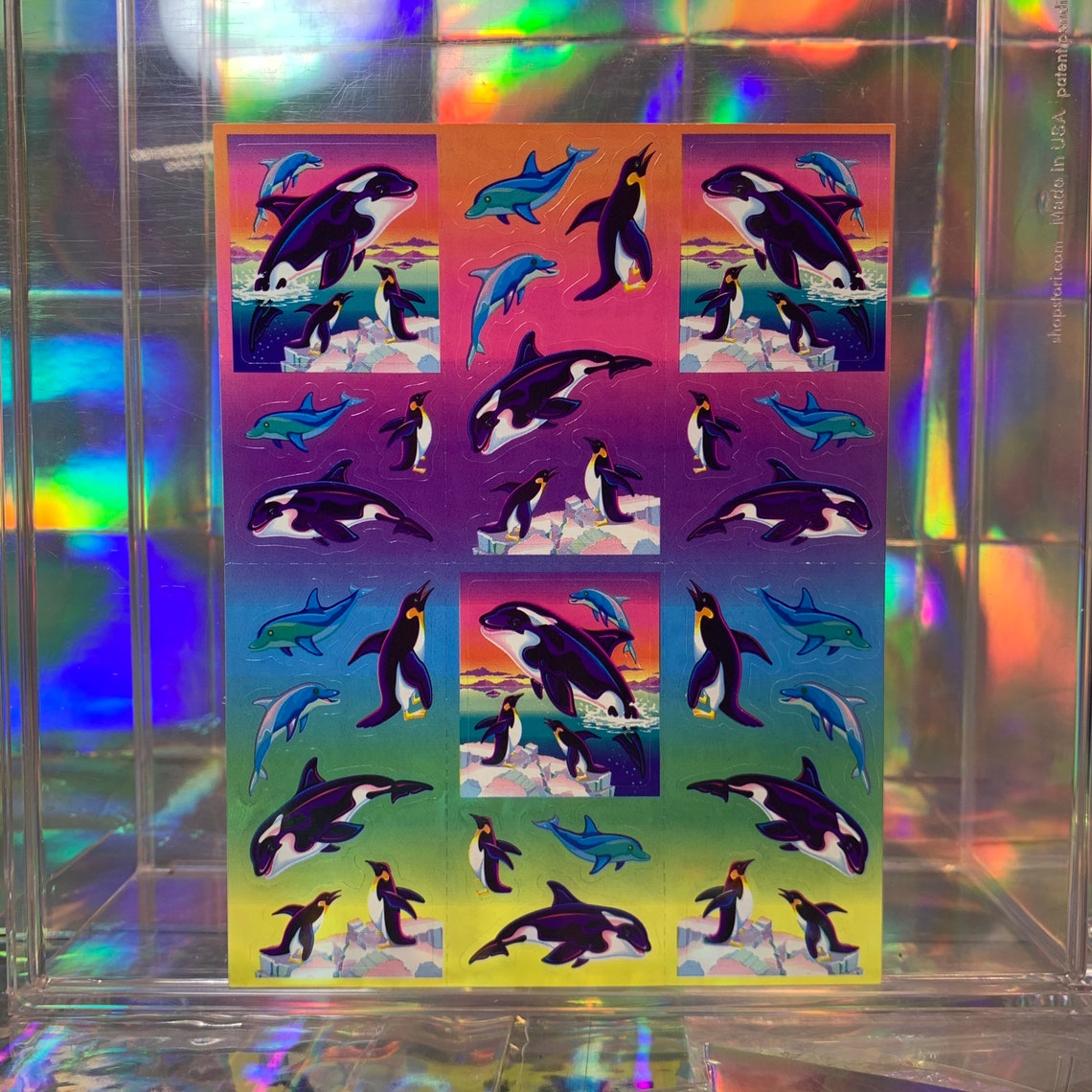 S269 Komplettes sticker sheet Lisa Frank Max Splash the orca | Etsy