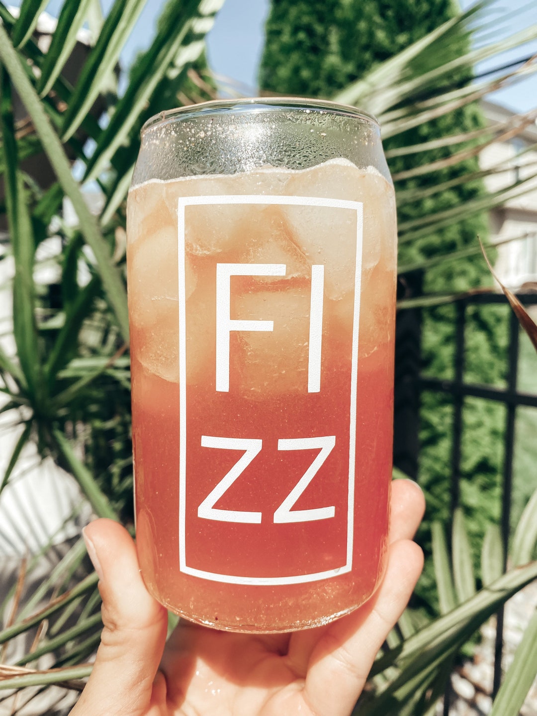 Fizz | Fizz Glass| Bon Babe Glass | Beer Can Glass | Custom Glass - Etsy