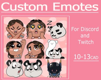 Basic Custom Emotes - Etsy