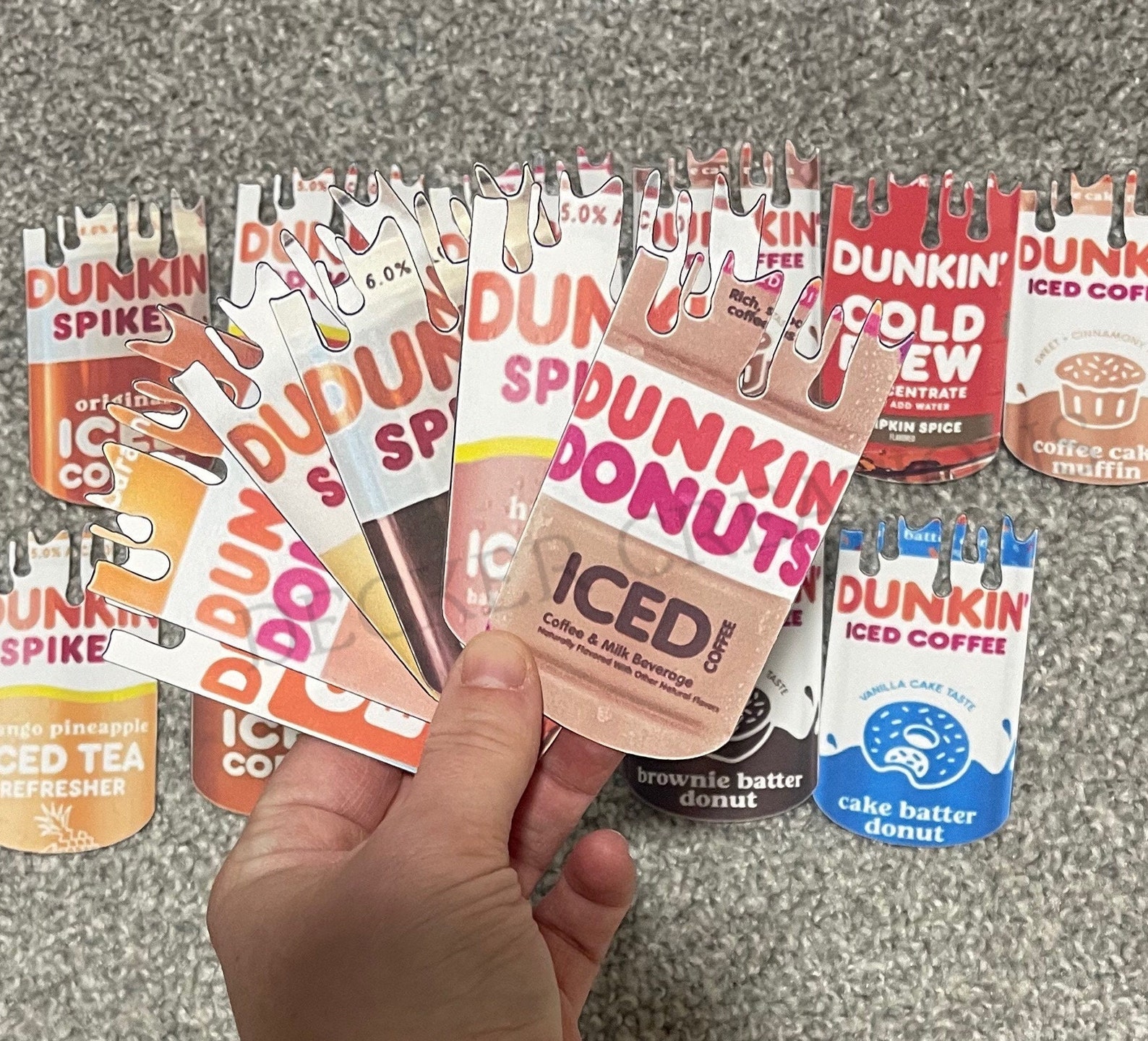 Dunkin Cutouts Grab Bag | Custom Sizes | Freshie Cardstock | Car ...