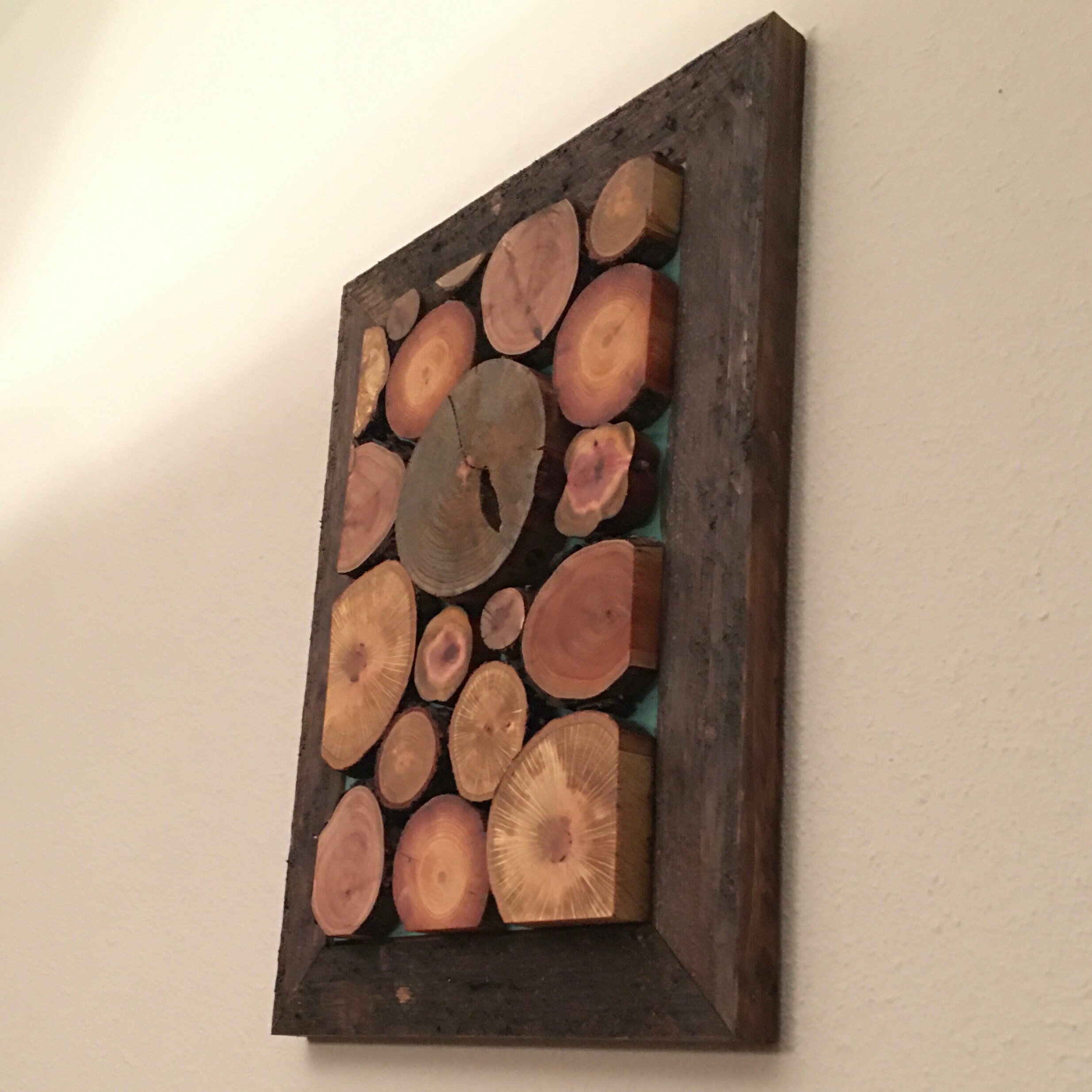 Wood Rounds Framed Wall Art - Etsy