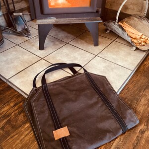 Large Waxed Canvas Log Sling - Etsy