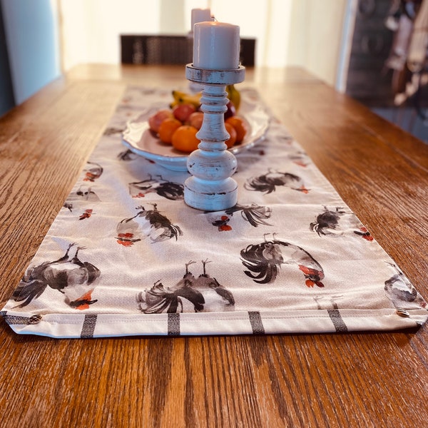 Rooster Table Runner - Etsy