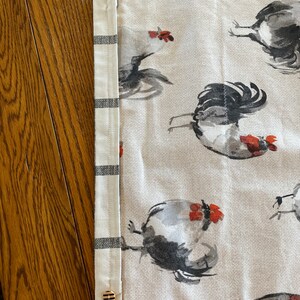 Farmhouse Roosters Table Runner - Etsy