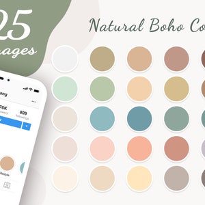 25 Natural Boho Color Instagram Highlight Covers, Instagram Story ...