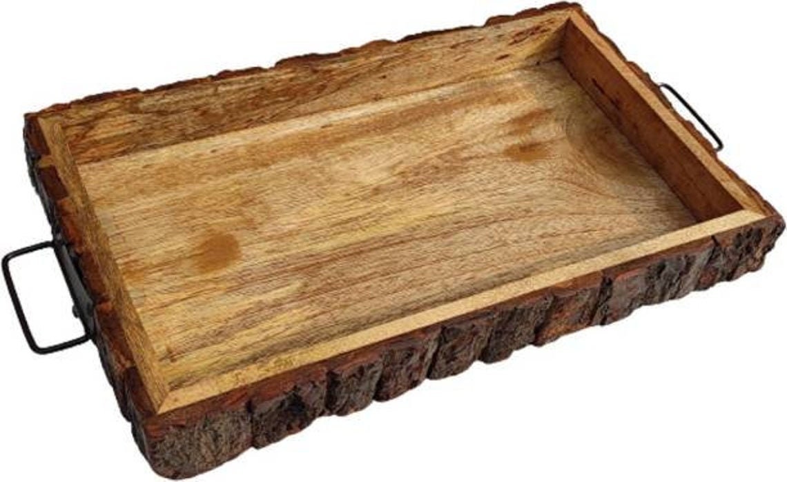 Wooden Mango Wood Serving Tray Tray for Kitchen Kitchen - Etsy