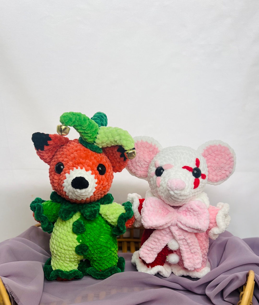 Crochet Jester Fox and Mouse Pattern. Crochet Jester Fox. Crochet ...
