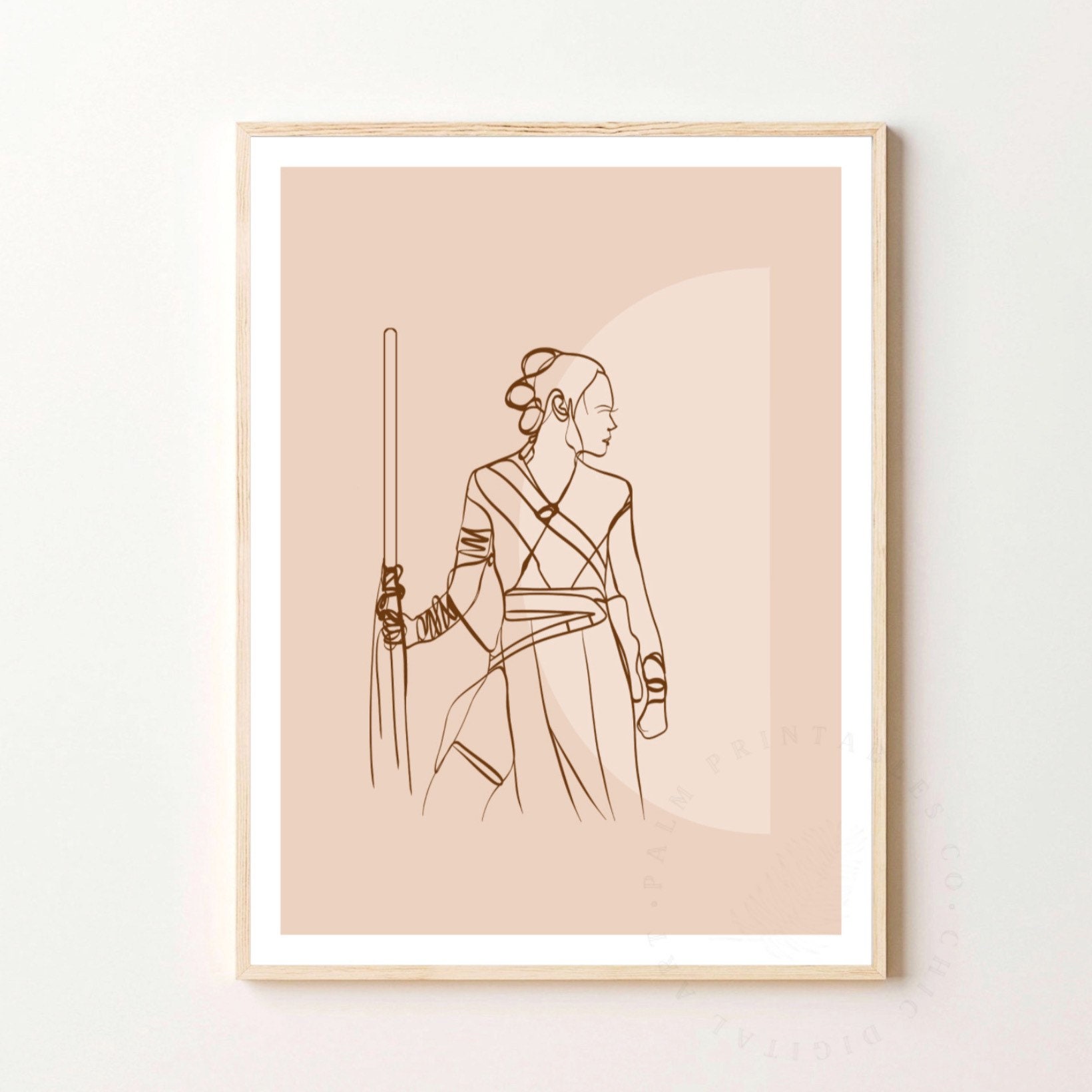 Rey Skywalker Minimalist Star Wars Printable Poster Art Digital - Etsy