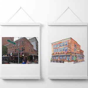 Custom Storefront Watercolor Illustrationbusiness - Etsy