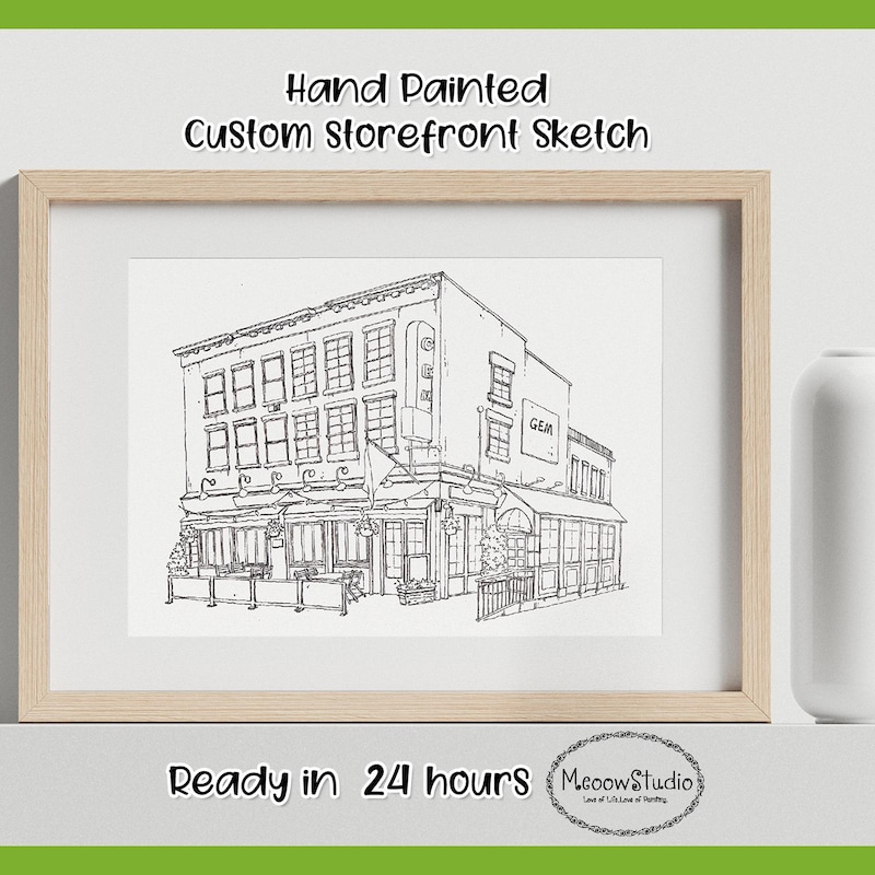 Card Building Drawing - Etsy UK