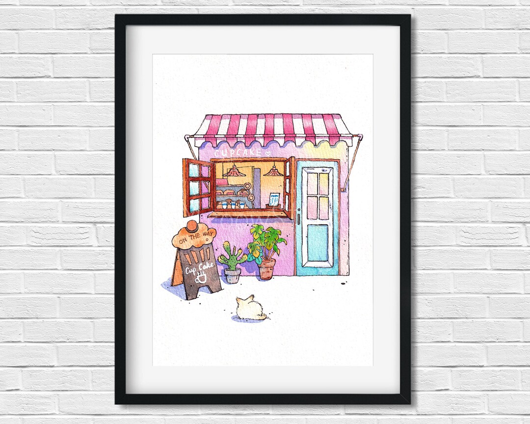 Japanese Storefront,asian Art,japan Art,tokyo Art,coffee Shop,cupcake ...